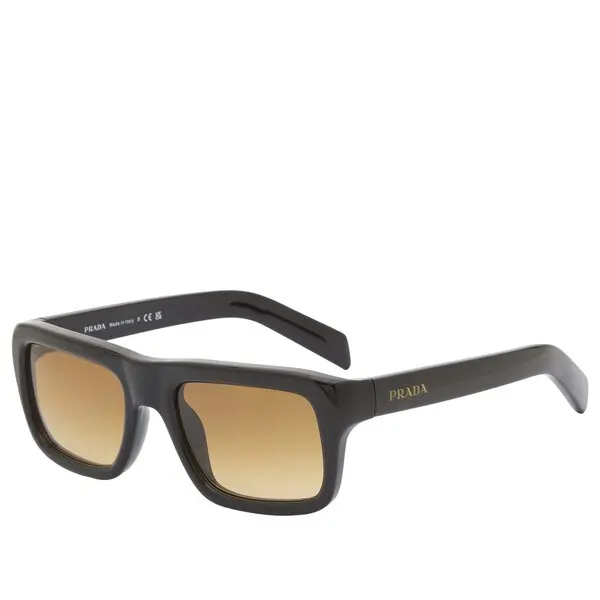 Prada D11s Sunglasses - Black/yellow Gradient Light Brown