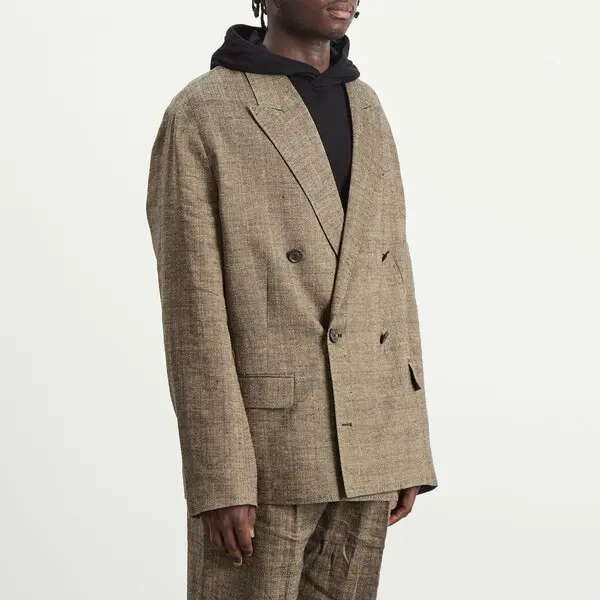 Our Legacy Soft Weave Halt Blazer - Deep Husk