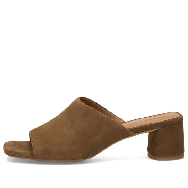 VAGABOND SHOEMAKERS Piper Suede Mule Heel - Cocoa Brown