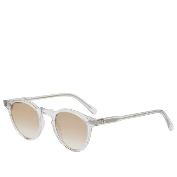 MONOKEL Forest Round Frame Sunglasses - Crystal/brown Gradient