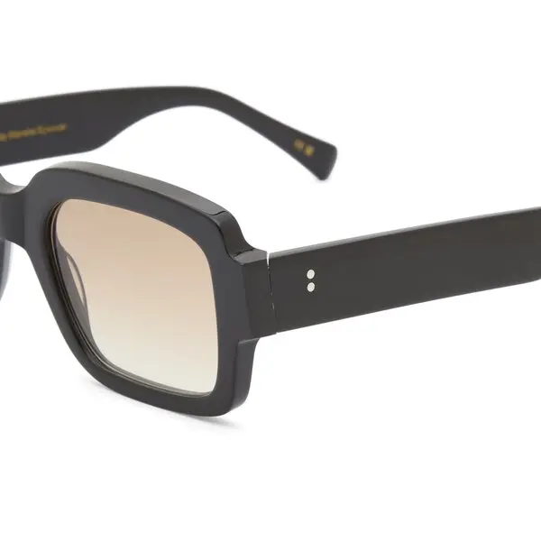MONOKEL Apollo Rectangle Sunglasses - Black/brown Gradient