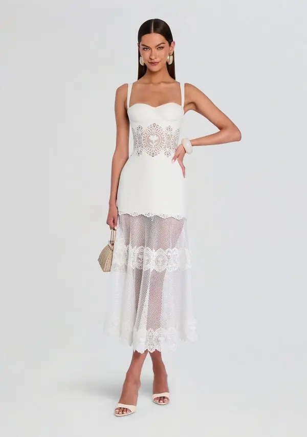 Retrofete Olenna Maxi Dress - Ivory