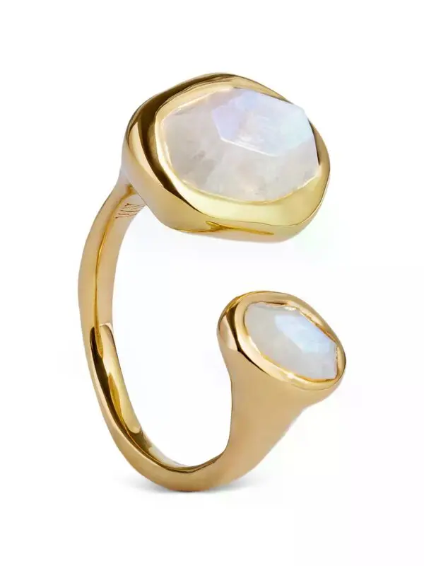 Monica Vinader Gemstone Odyssey Open Ring - Gold