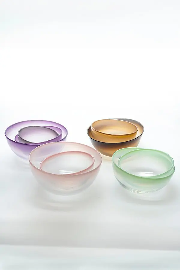 ESQUE STUDIO Aerie Glass Nesting Bowls Set Of 3 - 6a7c9855-ca2d-40fa-9def-199a19d08ce3