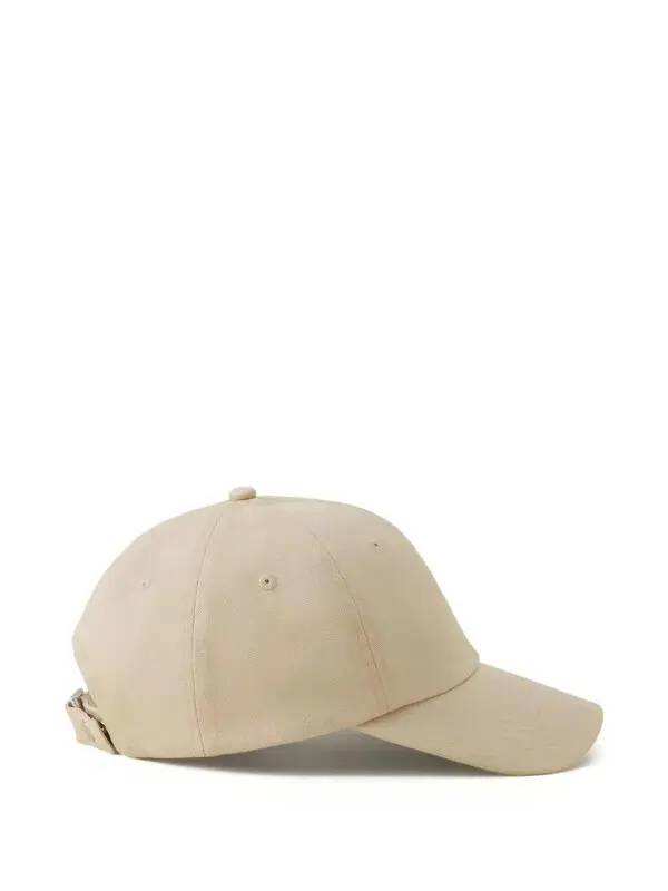 LANVIN Logo-patch Cap - Neutrals
