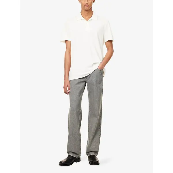 Paige Demille Short-sleeve Cotton-pique Polo Shirt - Silt