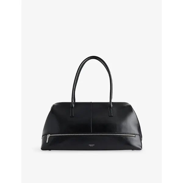 VERAFIED Leather Shoulder Bag - Noir
