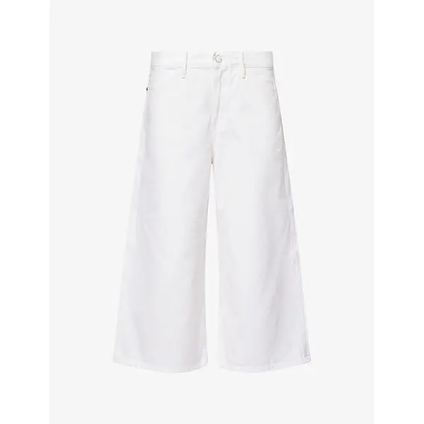 AGOLDE Relaxed Fit Denim Shorts - White