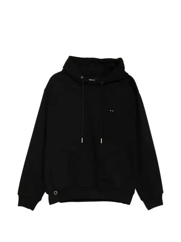 SONGZIO Long-sleeve Hoodie With Logo Patch - Black