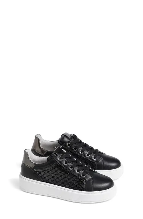 NEROGIARDINI Mesh Low-top Sneaker - Black