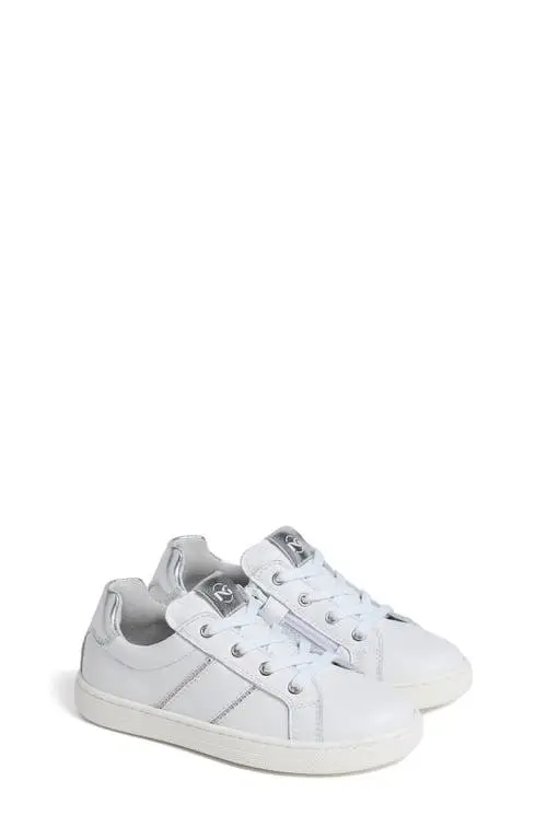 NEROGIARDINI Crystal-embellished Low-top Sneaker - White
