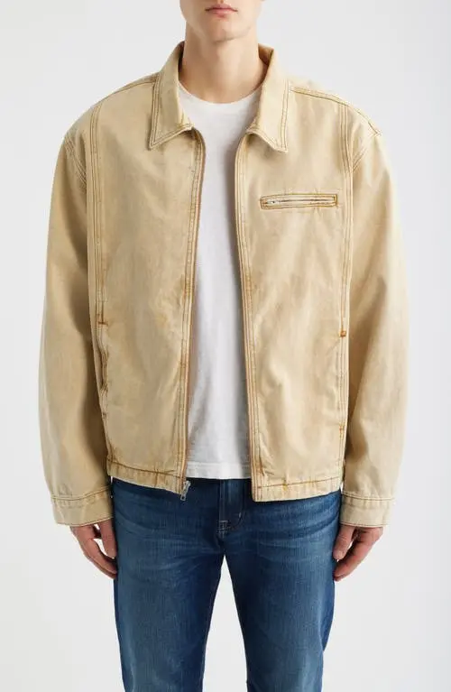 925 ORIGINALS Boulevard Zip Denim Jacket - Wheat
