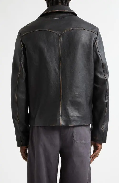 MAISON MARGIELA Sheepskin Leather Jacket
