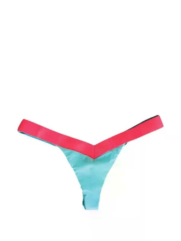 BEACH BUNNY Naomi Two-tone Bikini Bottom - Blue