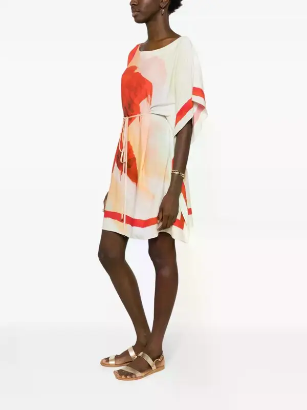 LENNY NIEMEYER Painterly-print Kaftan Minidress