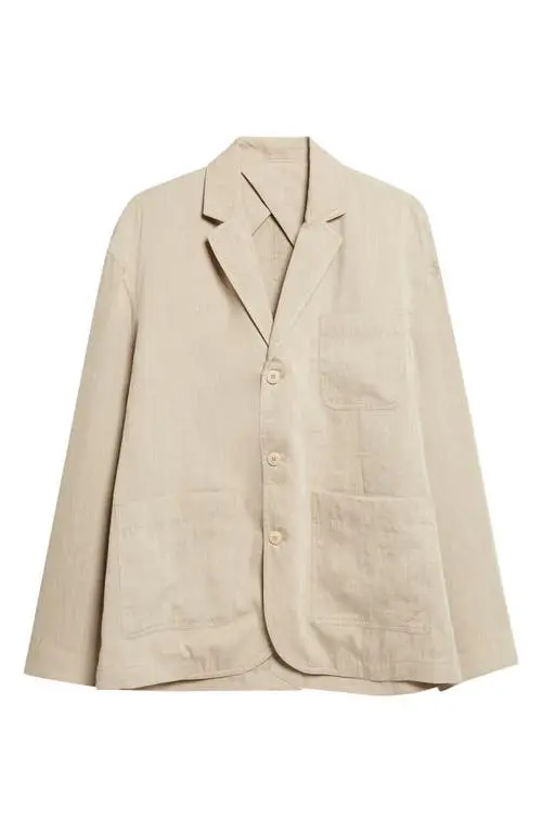 Jacquemus La Veste Pastro Deconstructed Linen-blend Sport Coat - Beige