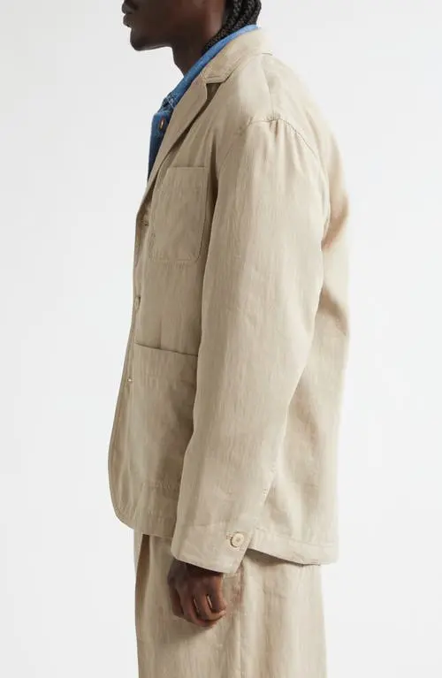 Jacquemus La Veste Pastro Deconstructed Linen-blend Sport Coat