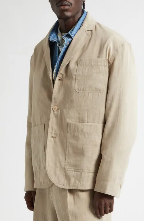 Jacquemus La Veste Pastro Deconstructed Linen-blend Sport Coat