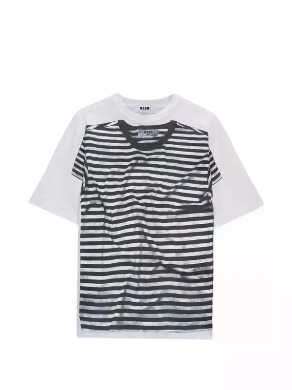 MSGM Graphic Print T-shirt - White