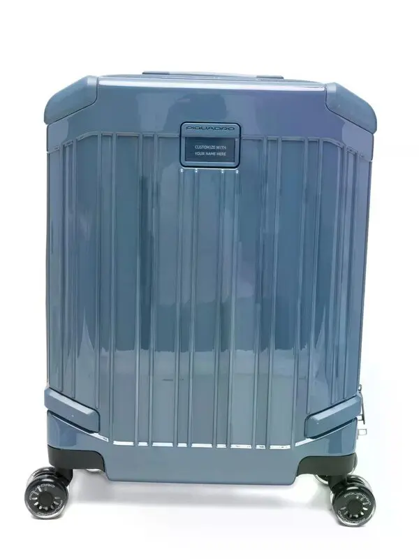 PIQUADRO Ribbed Four-wheel Cabin Suitcase - Blue