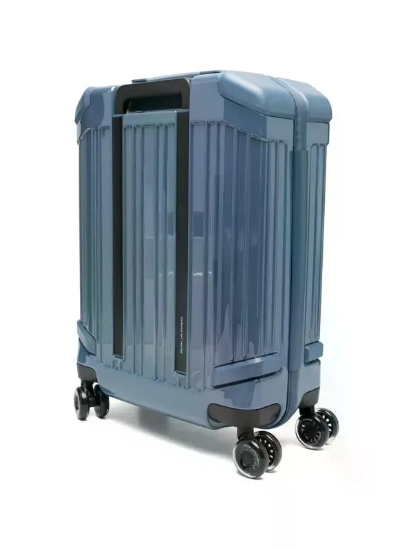 PIQUADRO Ribbed Four-wheel Cabin Suitcase - Blue