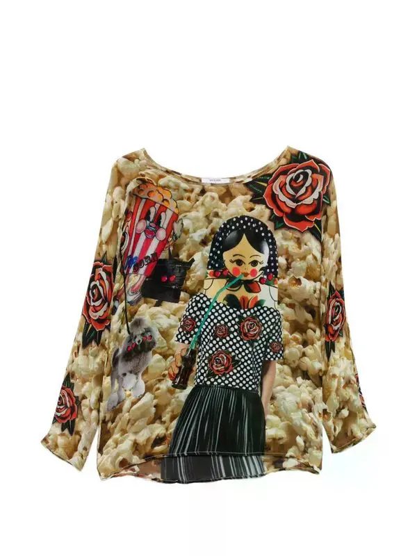 The Artistylist Graphic-print Blouse