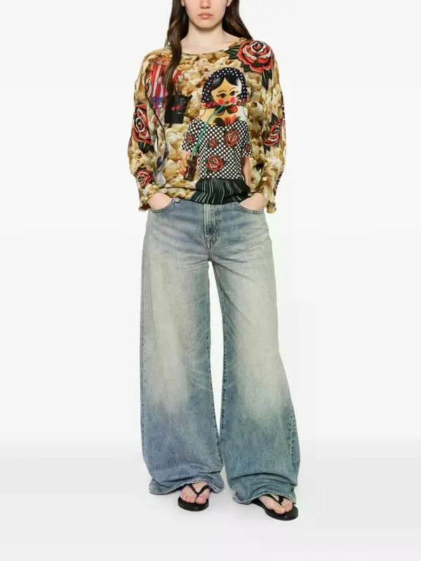The Artistylist Graphic-print Blouse