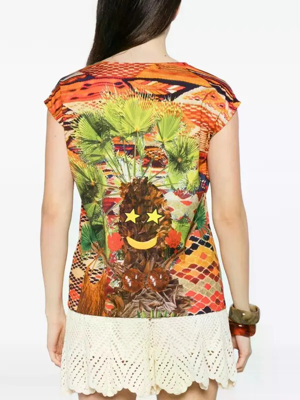 The Artistylist Zebra-print Cotton Vest