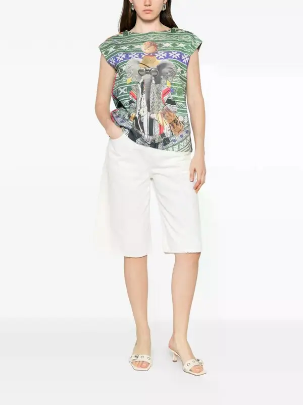 The Artistylist Graphic-print Geometric-pattern Vest