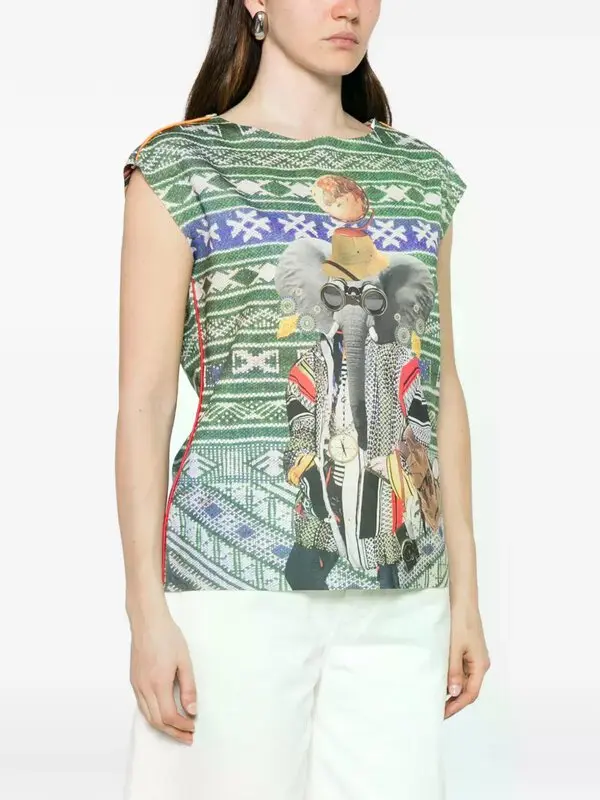 The Artistylist Graphic-print Geometric-pattern Vest