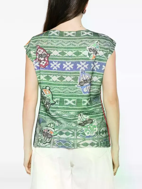 The Artistylist Graphic-print Geometric-pattern Vest