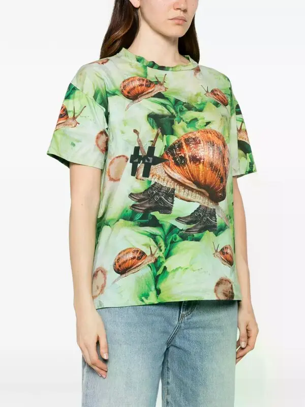 The Artistylist Snail-print T-shirt