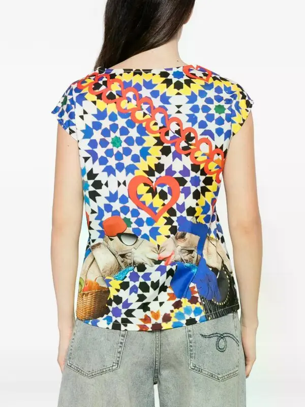 The Artistylist Panda-print Cotton T-shirt