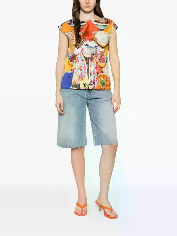 The Artistylist Graphic-print Cotton Vest