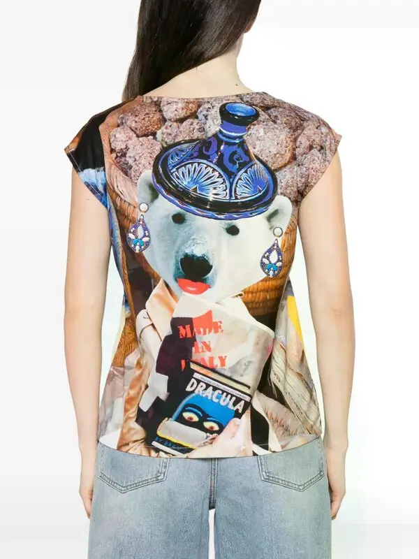 The Artistylist Graphic-print Cotton Vest