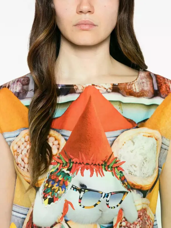 The Artistylist Graphic-print Cotton Vest