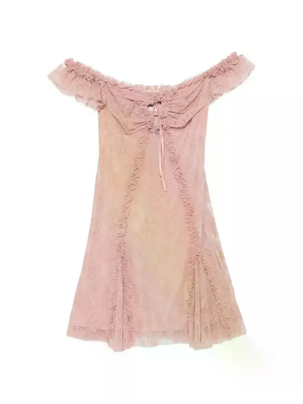 ANIYE BY Era Ruffled Lace Mini Dress - Pink