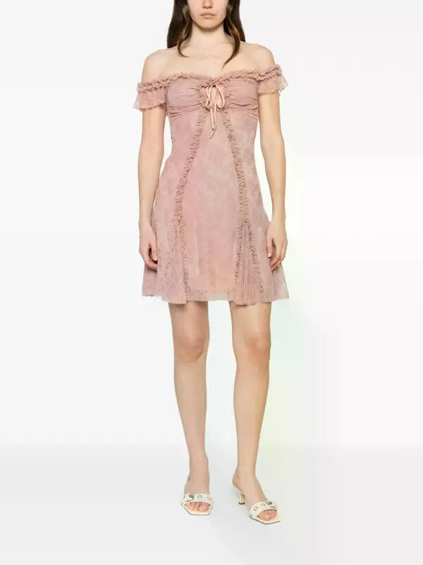 ANIYE BY Era Ruffled Lace Mini Dress