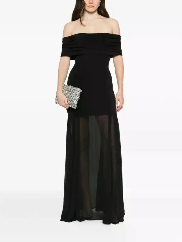 ANIYE BY Dreams Norah Off-the-shoulder Maxi Dress - Black