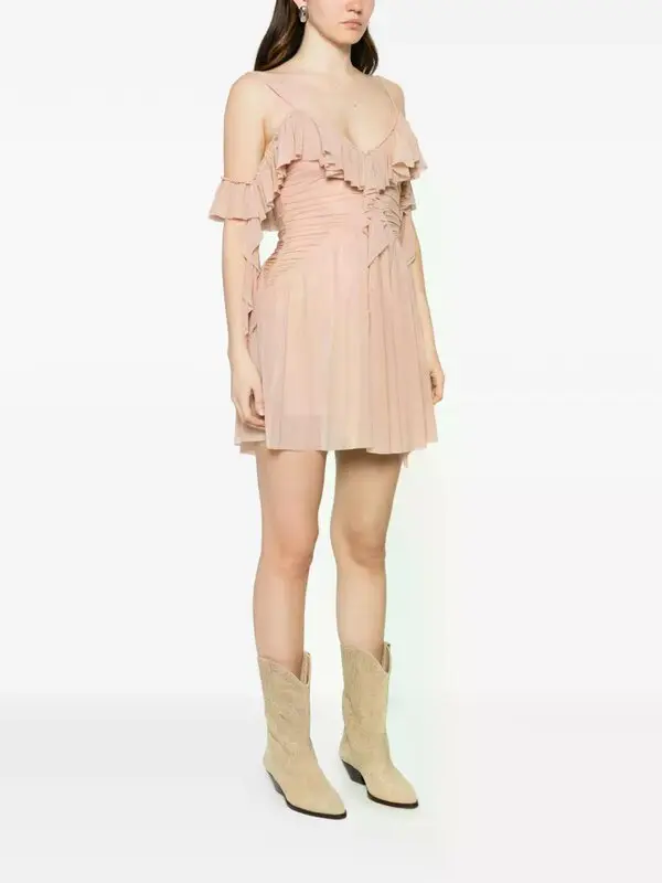 ANIYE BY Xena Ruffled Mini Dress - Pink