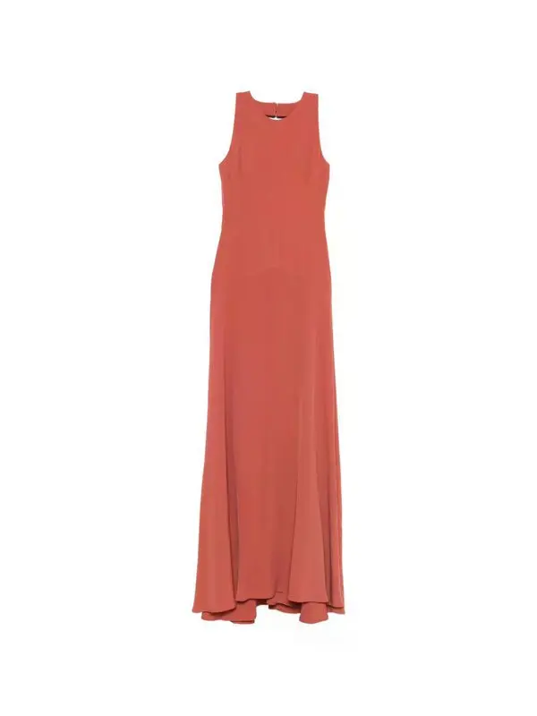 Erika Cavallini Racer-back Flared Dress - Orange