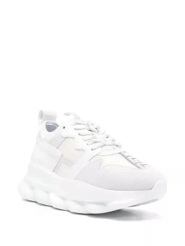Versace Chain Reaction Sneakers - White