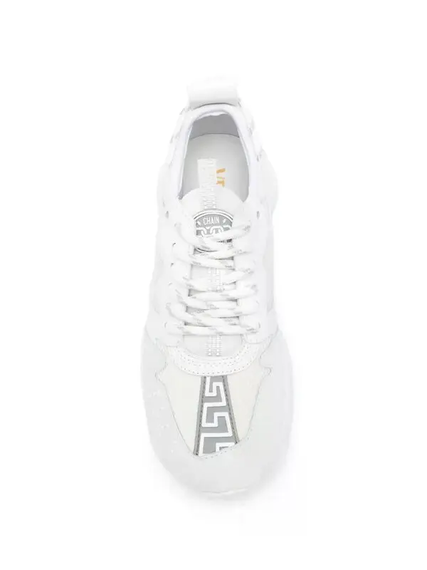 Versace Chain Reaction Sneakers - White