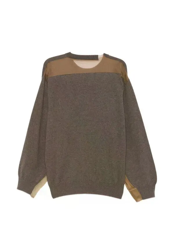 MAGLIANO Mesh-panel Layered Sweater - Brown