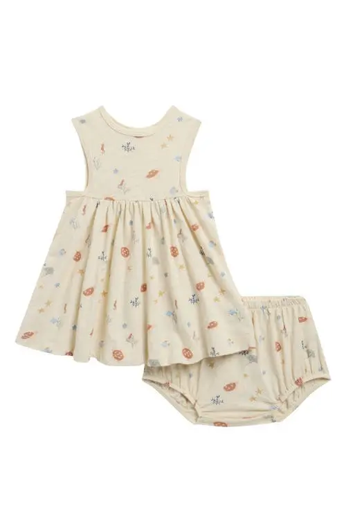 RYLEE + CRU Layla Cotton Sundress & Bloomers Set - Natural