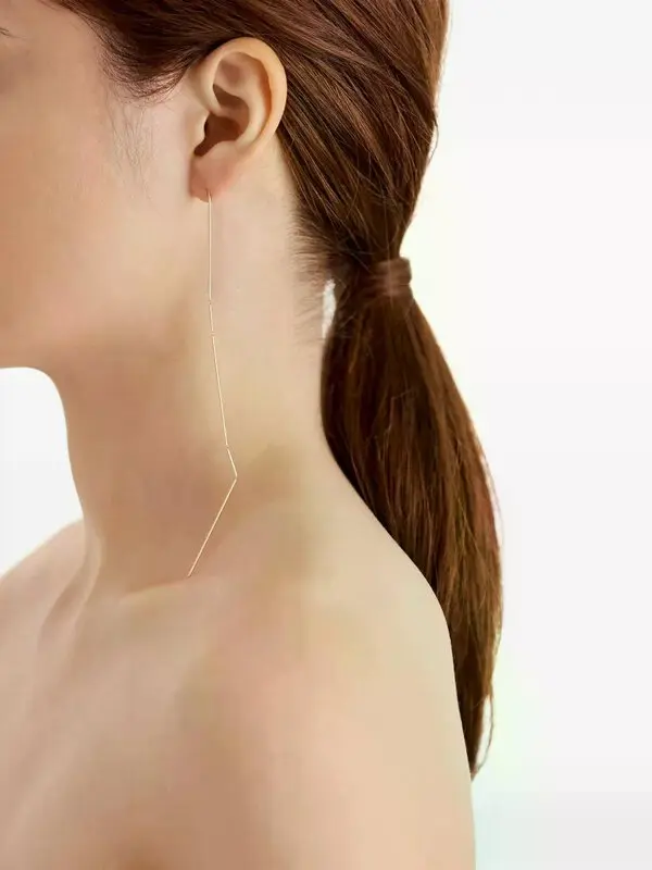 Shihara Construction Lines Chain-link Earring