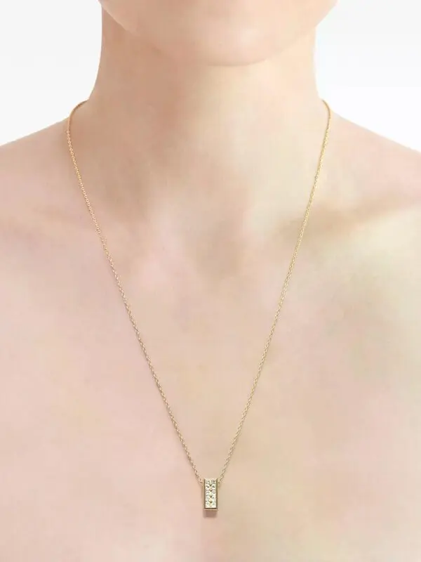 Shihara Brick-pendant Diamond Necklace