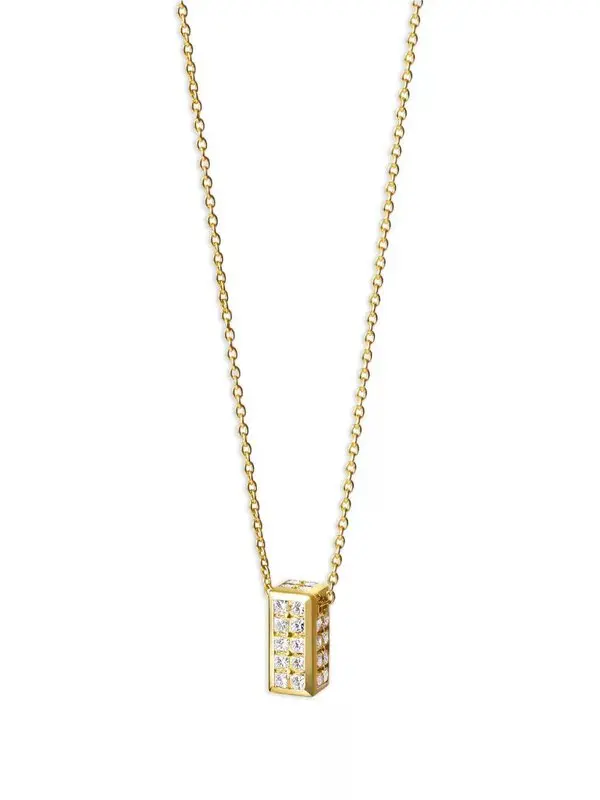 Shihara Brick-pendant Diamond Necklace