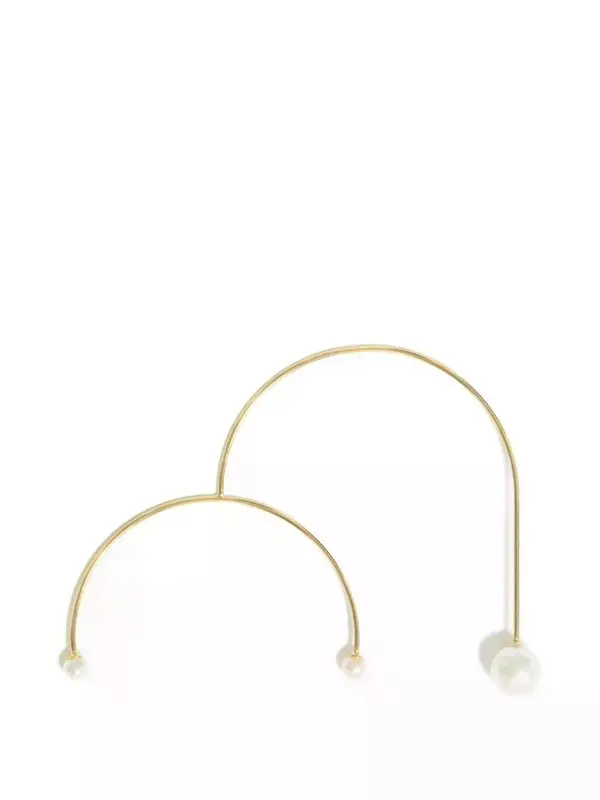 Shihara Mobile Chandelier Pearl Earring - Gold