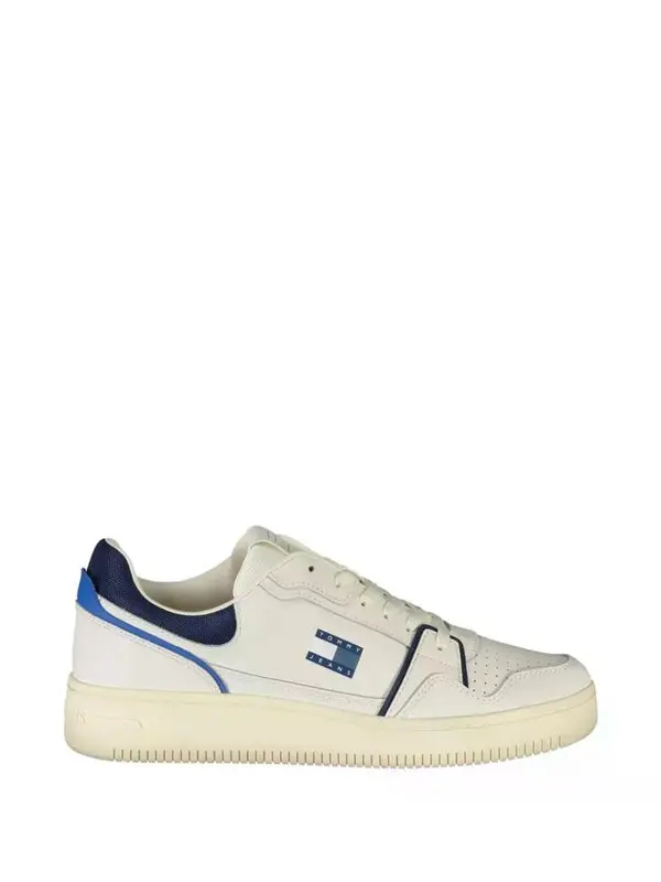 Tommy Hilfiger Logo-patch Perforated Sneakers - White
